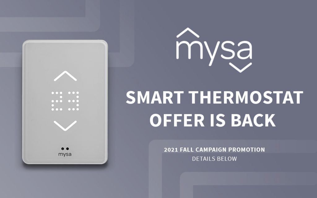 Mysa Smart Thermostat Offer is Back! | Energy Save New West