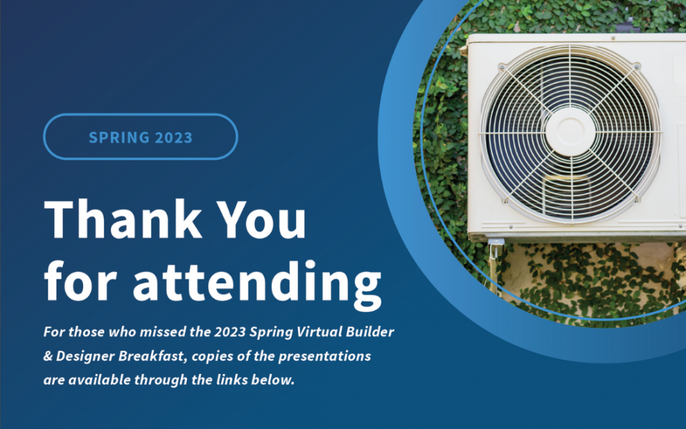 Spring 2023 Builder and Designer Breakfast | Energy Save New West